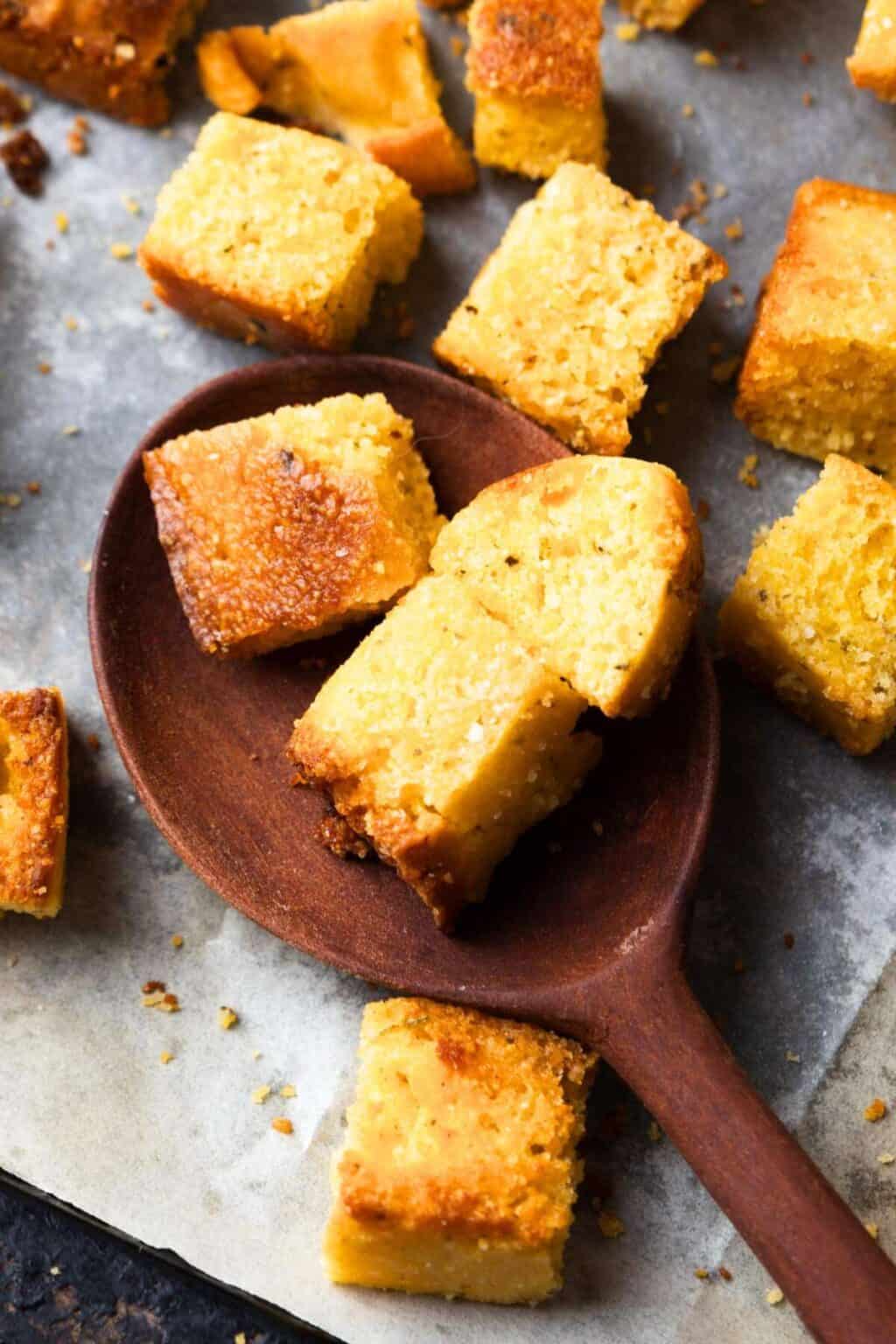 Cornbread Croutons – Soups to Savor